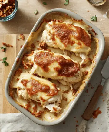 Copycat Costco Chicken Bake Recipe - cookingwithsandra.com