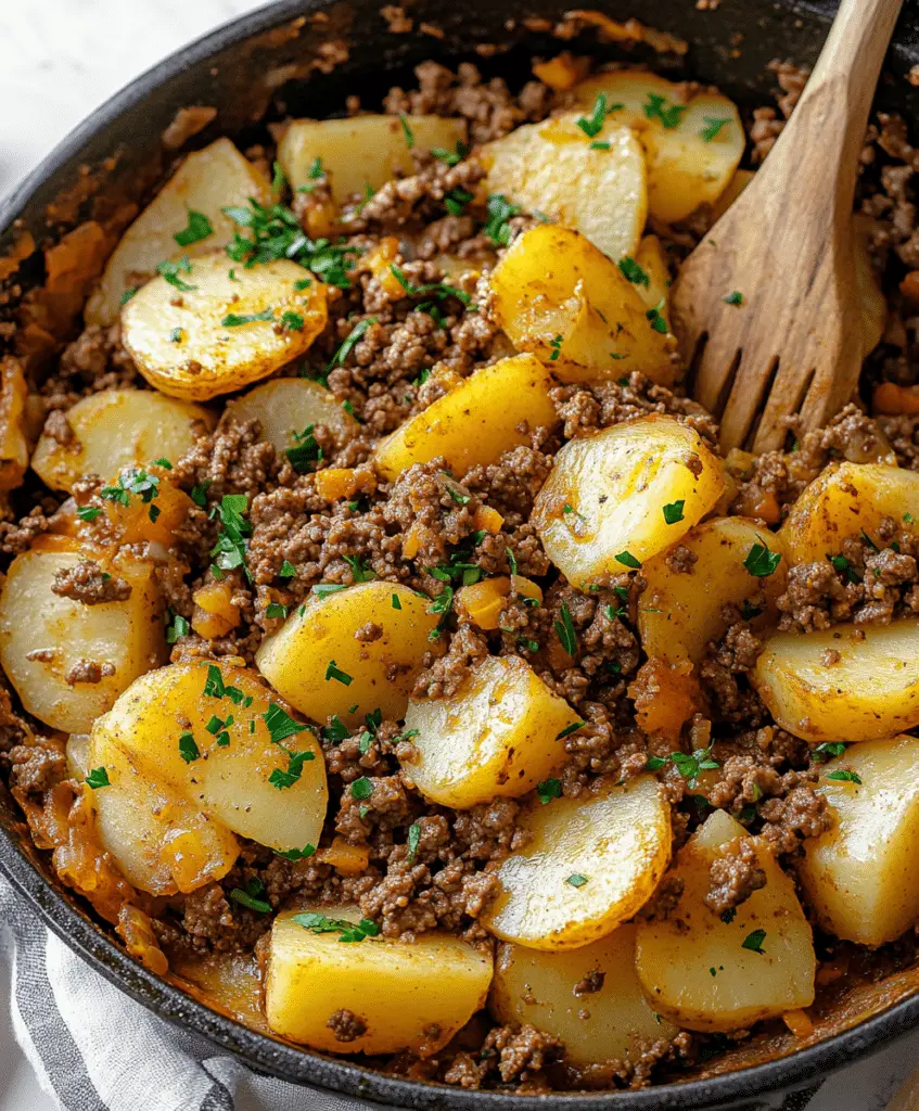 Ground Beef And Potatoes Recipe - cookingwithsandra.com