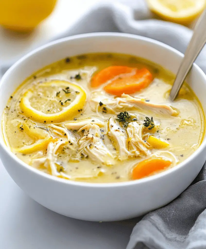 Lemon Chicken Soup Recipe - cookingwithsandra.com