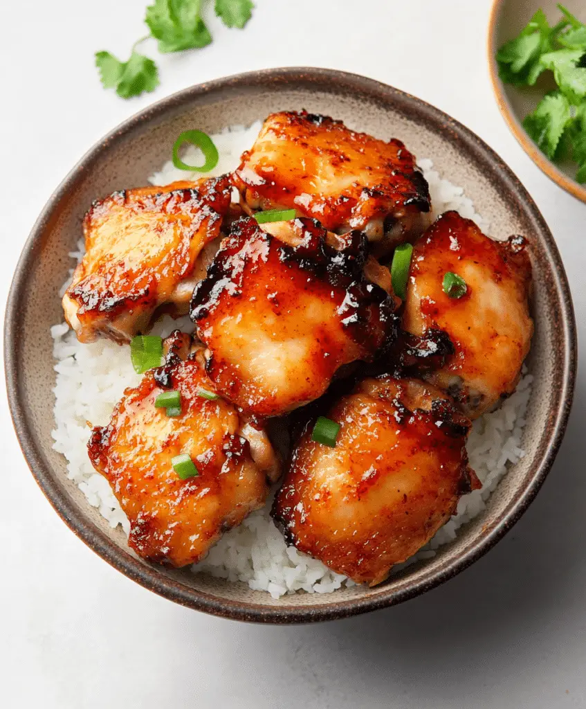 Sticky Sweet Chili Chicken Thighs Recipe - cookingwithsandra.com