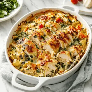Baked Tuscan Chicken Casserole Recipe - cookingwithsandra.com