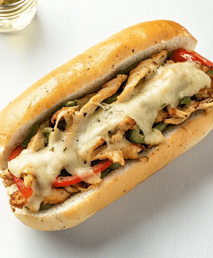 Chicken Philly Cheesesteak Recipe - cookingwithsandra.com