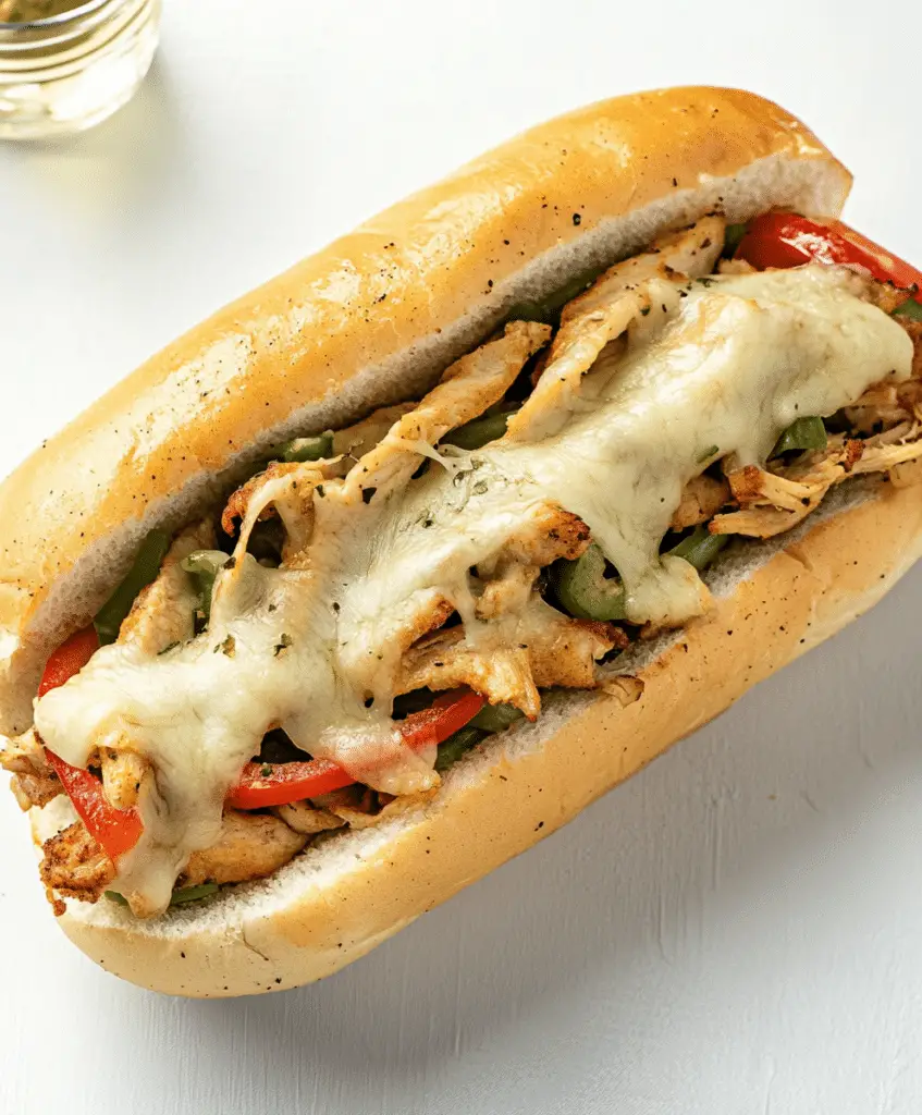 Chicken Philly Cheesesteak Recipe - cookingwithsandra.com