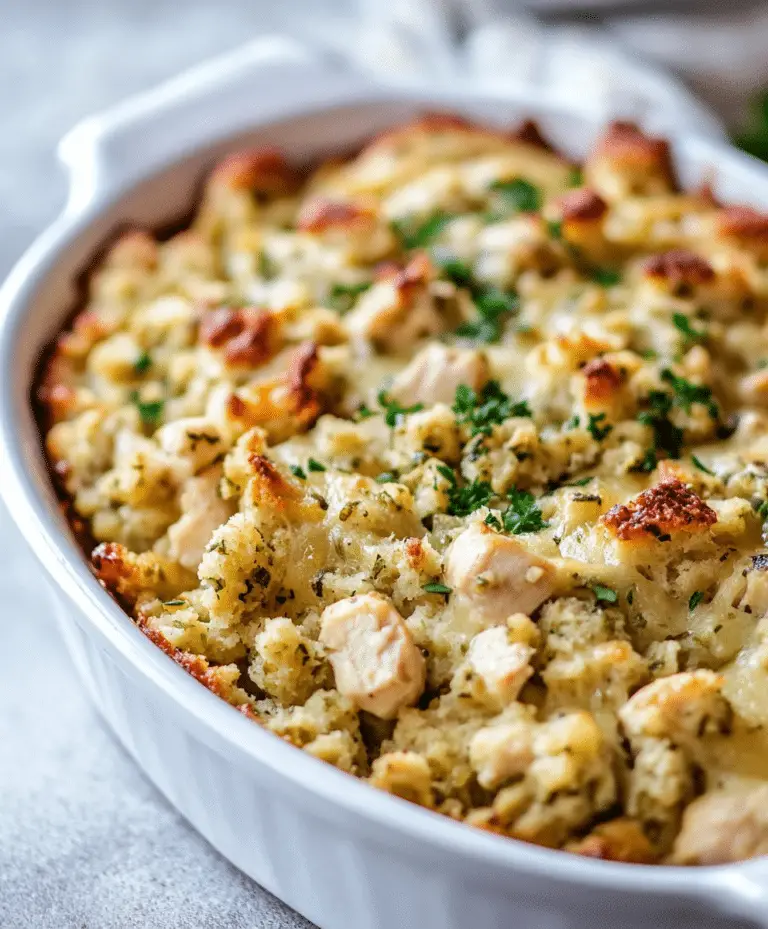 Chicken & Stuffing Bake Recipe - cookingwithsandra.com