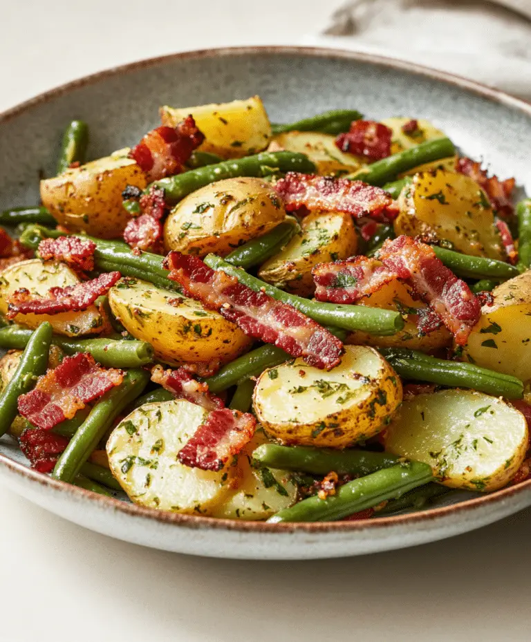 Country Ranch Green Beans And Potatoes With Bacon Recipe ...