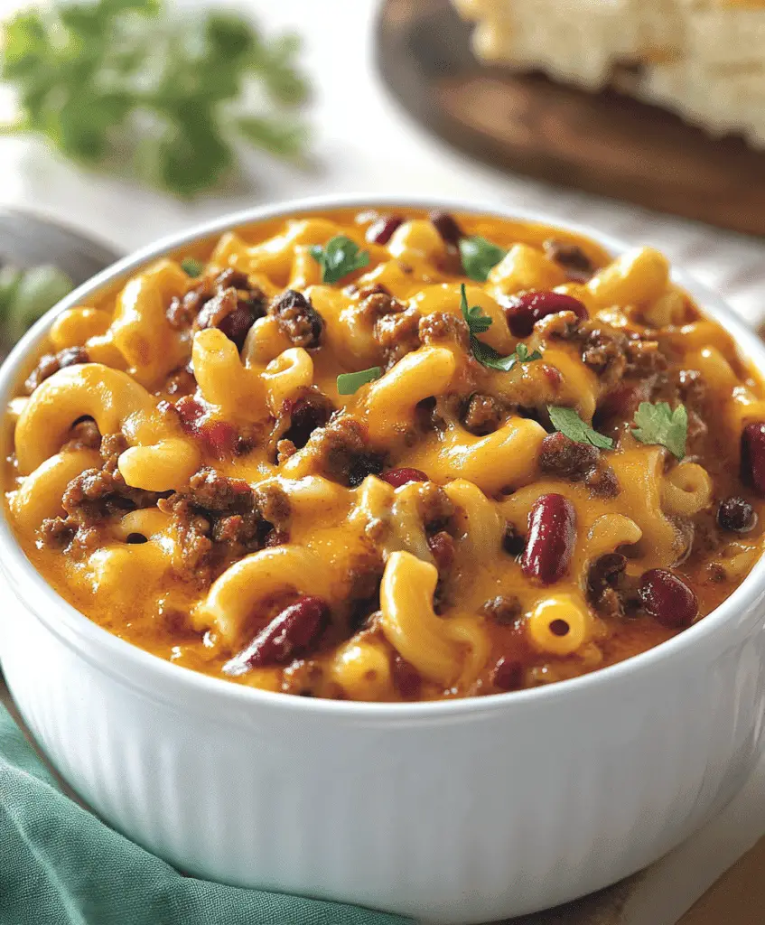 Crockpot Chili Mac And Cheese Recipe - cookingwithsandra.com