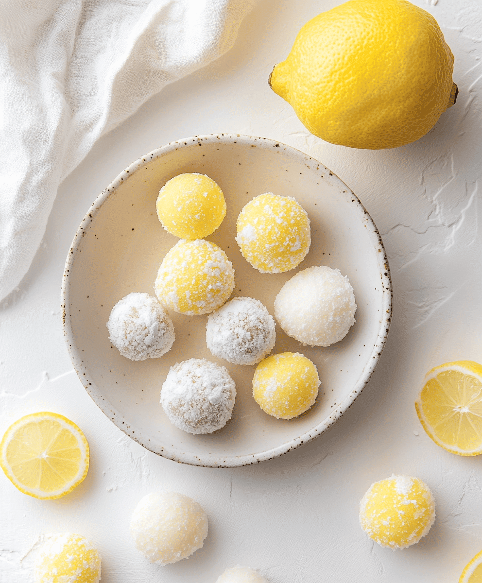 Lemon Truffles Recipe - cookingwithsandra.com