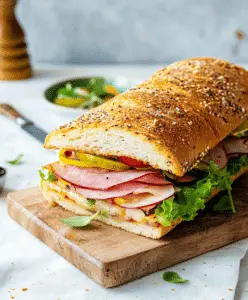 Toasted Italian Sandwich Recipe - cookingwithsandra.com