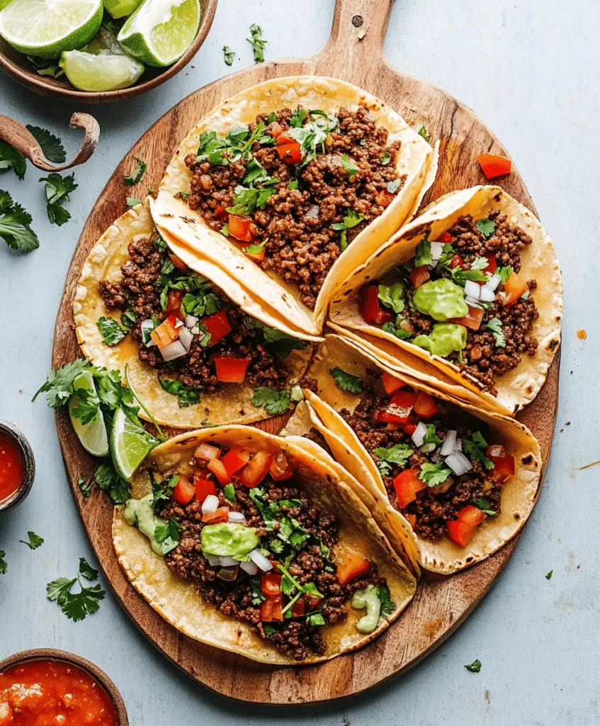 Crispy Ground Beef Tacos Recipe - cookingwithsandra.com