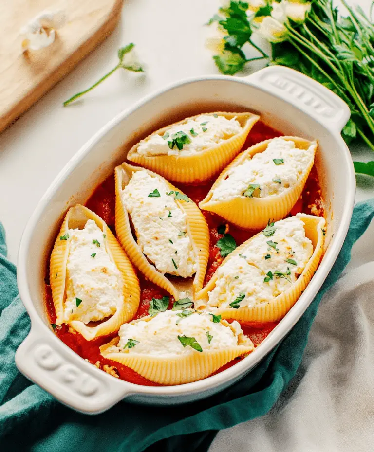 Ricotta Stuffed Shells Recipe - cookingwithsandra.com