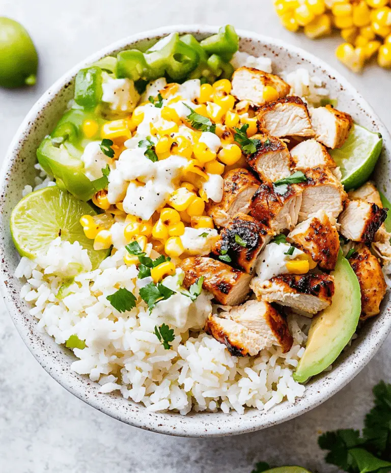 Street Corn Chicken Rice Bowl Recipe - cookingwithsandra.com