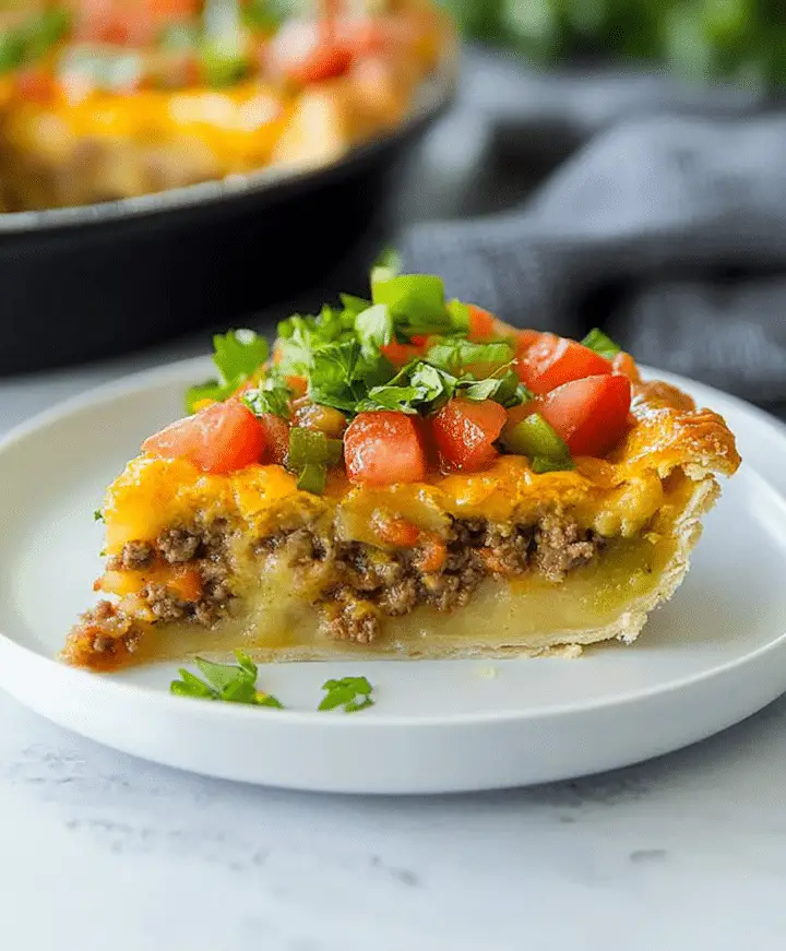 Cheeseburger Pie Recipe - cookingwithsandra.com