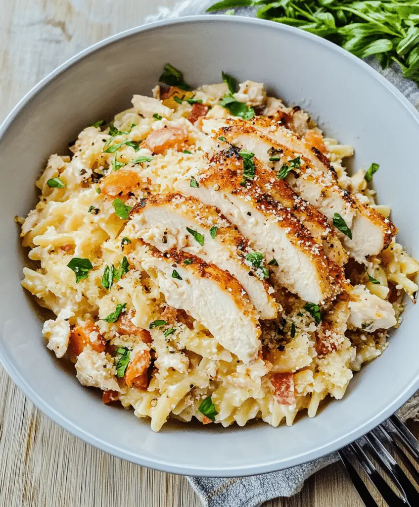 Creamy Ricotta Chicken Pasta Recipe - cookingwithsandra.com