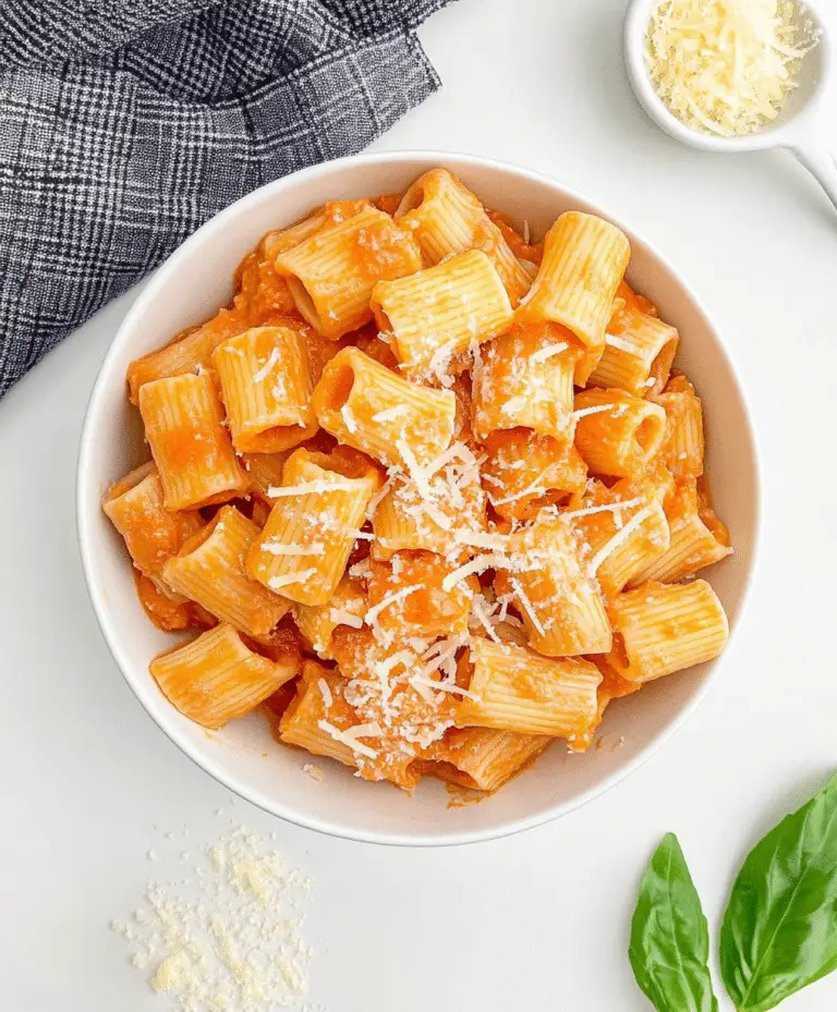 Creamy Tomato Rigatoni Pasta Recipe - cookingwithsandra.com