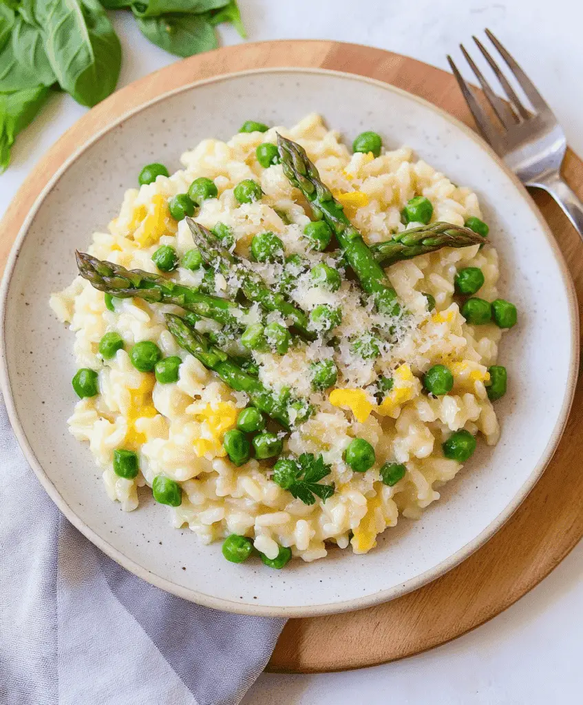 Asparagus Risotto Recipe - cookingwithsandra.com