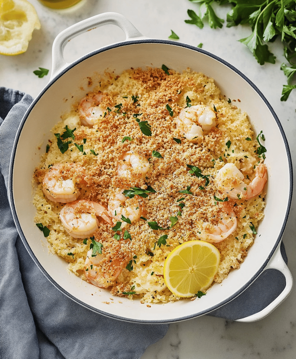 Baked Shrimp Scampi With Bread Crumbs Recipe - cookingwithsandra.com