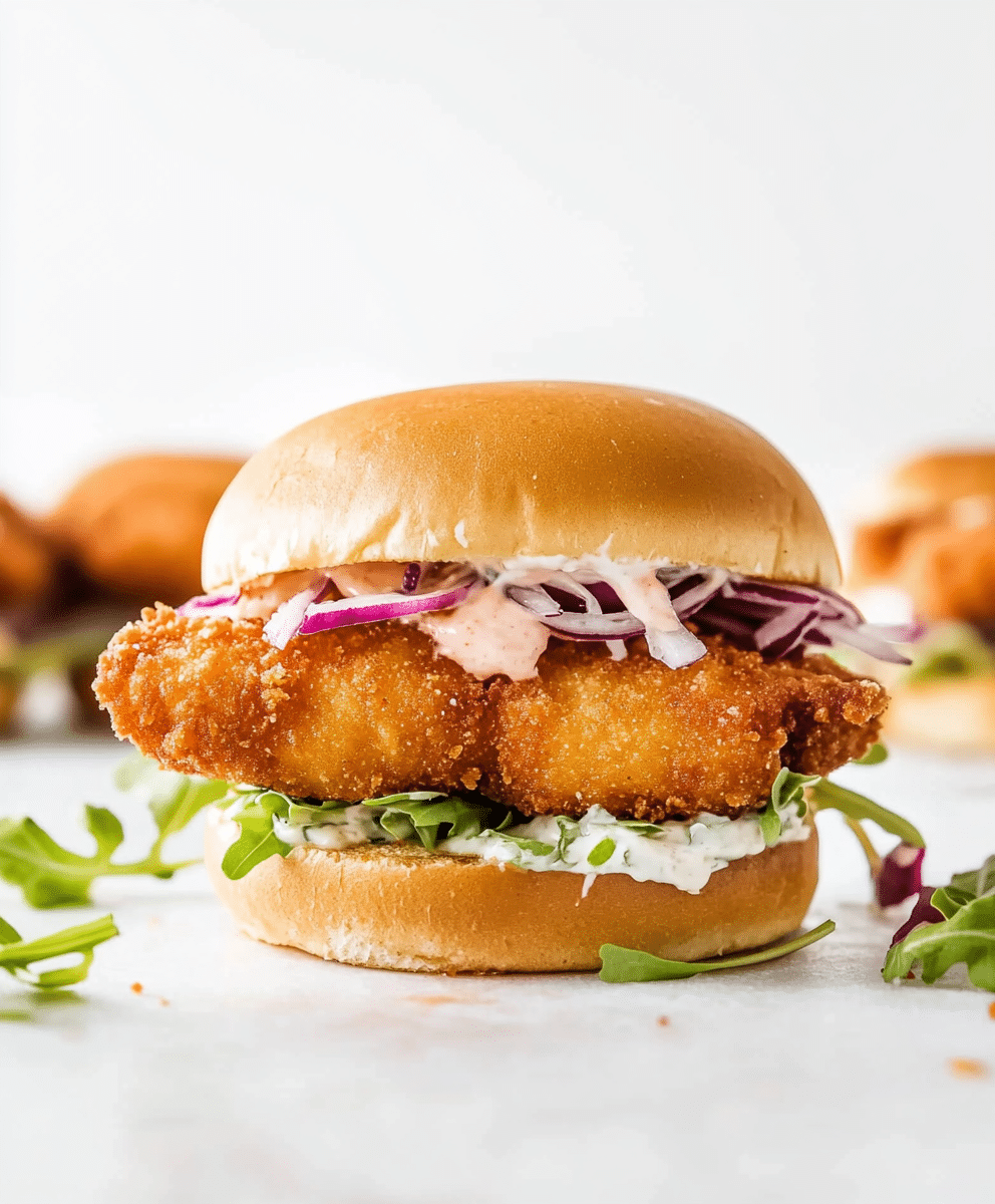 Crispy Fried Cod Fish Sandwich Recipe - cookingwithsandra.com