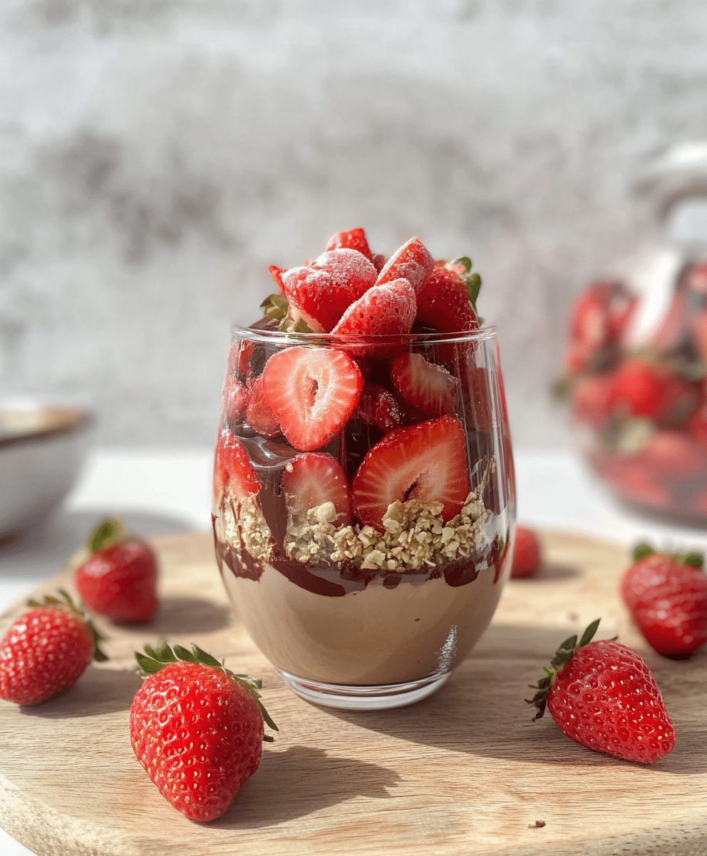 Dubai Chocolate Strawberry Cup Recipe - cookingwithsandra.com