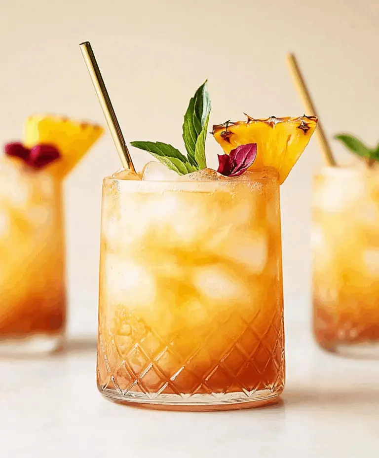 A Pineapple Mango Rum Punch Recipe - cookingwithsandra.com