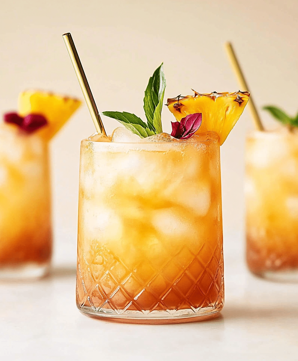 A Pineapple Mango Rum Punch Recipe - cookingwithsandra.com