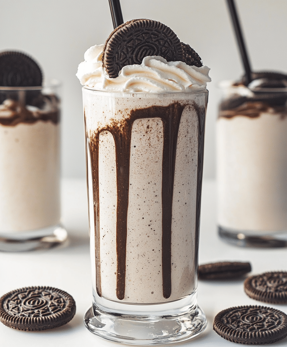 Oreo Milkshake Recipe - cookingwithsandra.com