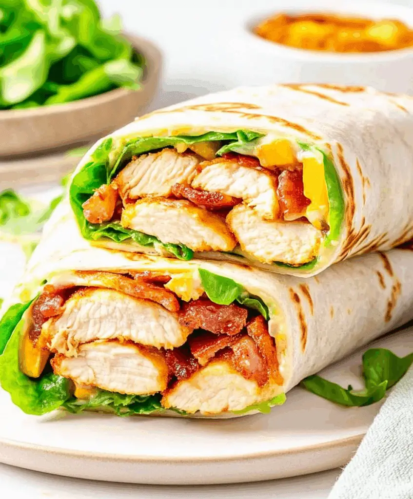 Crispy Chicken Bacon Ranch Wrap Recipe - cookingwithsandra.com