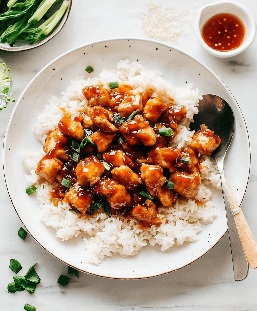 Honey Bbq Chicken Rice Recipe - cookingwithsandra.com