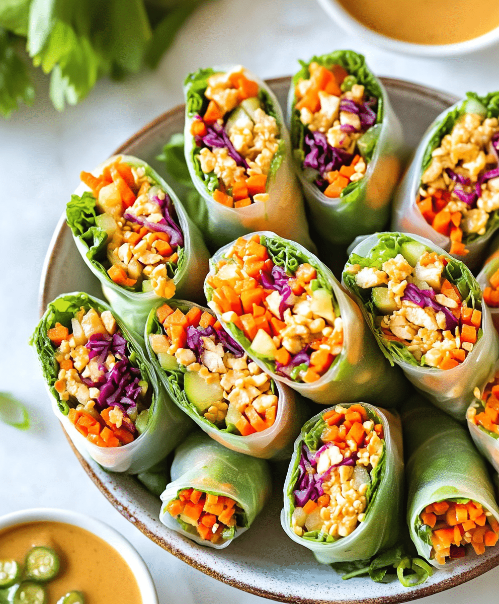 Vegetable Spring Rolls With Peanut Sauce Recipe - cookingwithsandra.com
